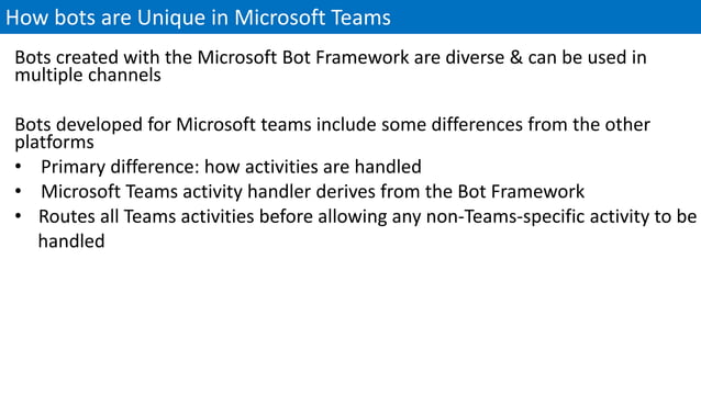 Build and integrate conversational series with Microsoft Teams Bot | PPTX | Web Conferencing ...
