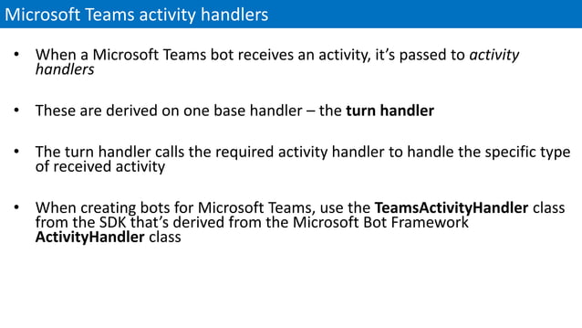 Build and integrate conversational series with Microsoft Teams Bot | PPTX | Web Conferencing ...