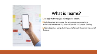 MS Teams PPT.pptx | Computing | Technology & Computing