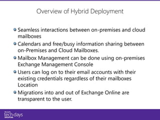 MS TechDays 2011 - Microsoft Exchange Server and Office 365 Hybrid ...