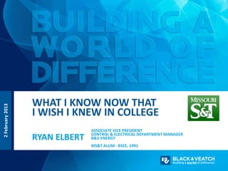 What I know now that I wish I knew in college | PPTX