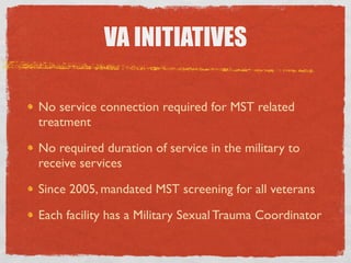 Military Sexual Trauma | KEY
