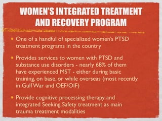 Military Sexual Trauma | KEY