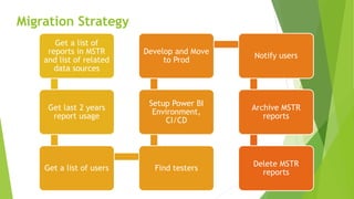 User Case of Migration from MicroStrategy to Power BI | PPTX