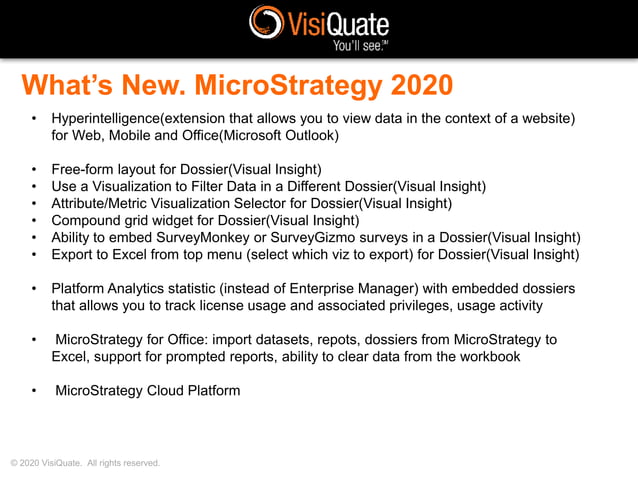 Tableau vs Microstrategy | PPT