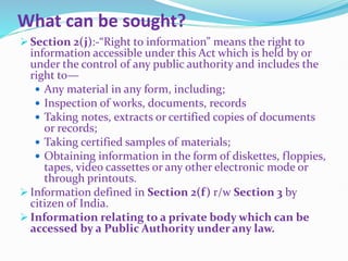 Right to Information India Act 2005.pptx