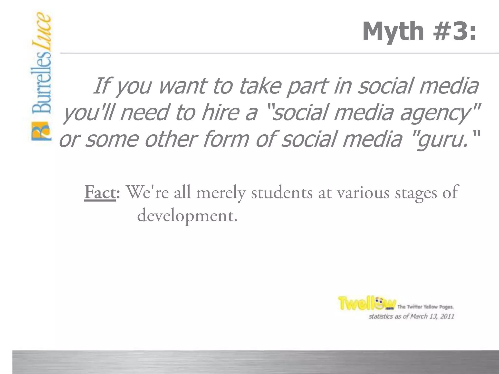 Debunking Social Media Myths | PPT