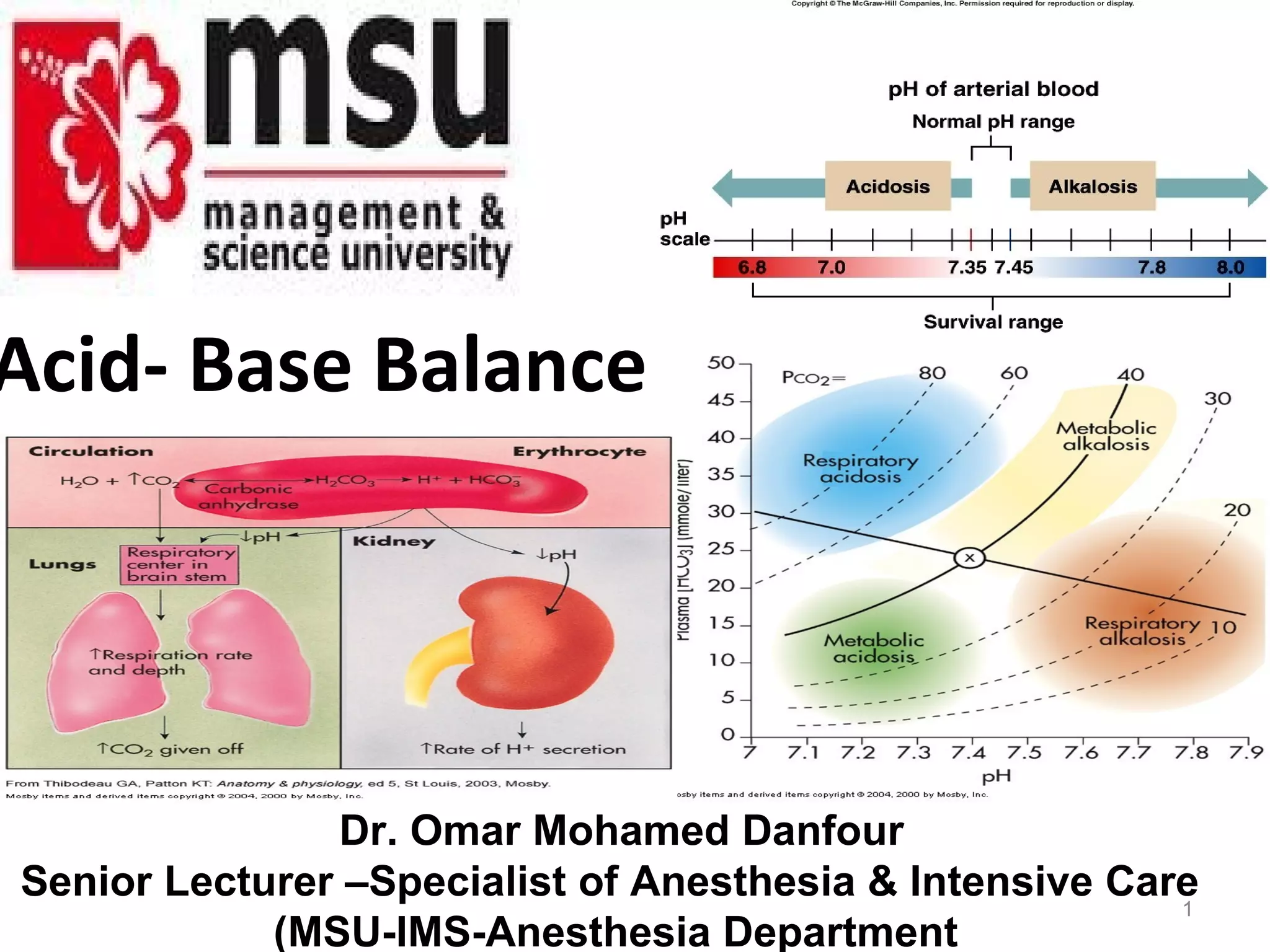 Acid base imbalance in medicine | PPT