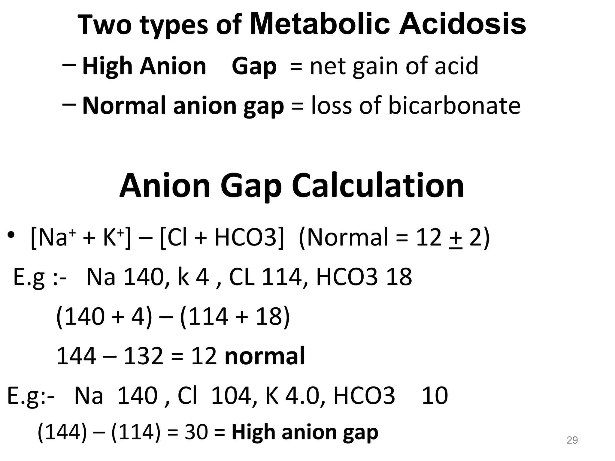 Acid base imbalance in medicine | PPT
