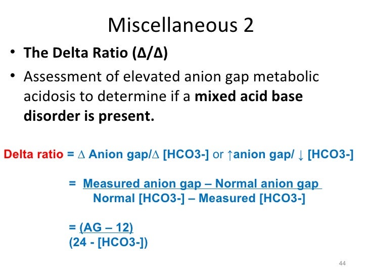 Acid base imbalance in medicine