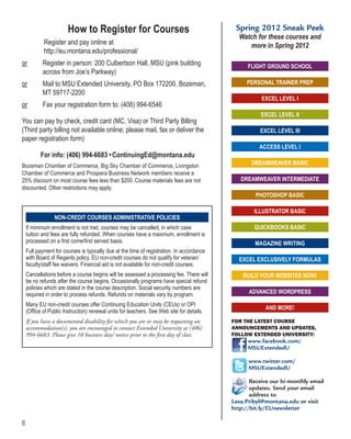 MSU Extended University Fall 2011 course catalog | PDF