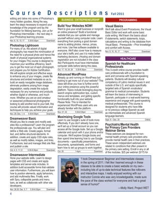 MSU Extended University Fall 2011 non-credit course catalog | PDF