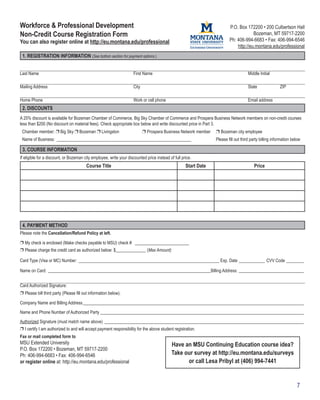 MSU Extended University Fall 2011 non-credit course catalog | PDF