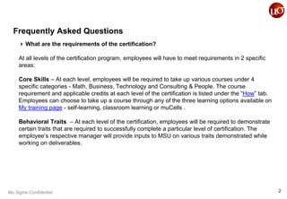 MSU certification faqs | PDF