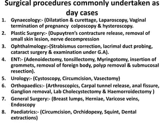 Day case anesthesia | PDF