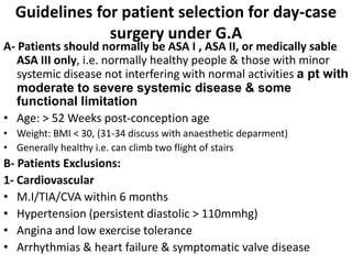 Day case anesthesia | PDF