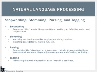 Natural Language Processing and Machine Learning for Discovery | PPT