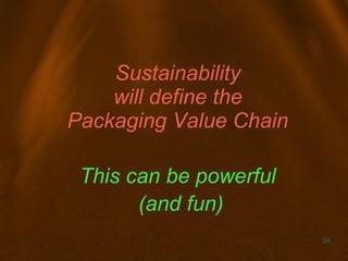 2008- Sustainability will define the Packaging Value Chain by Dr ...