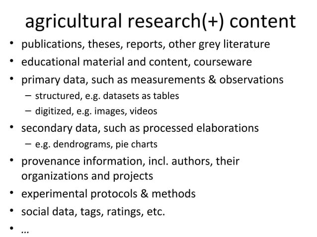 Improving dissemination of content | PPT | Databases | Computer Software and Applications