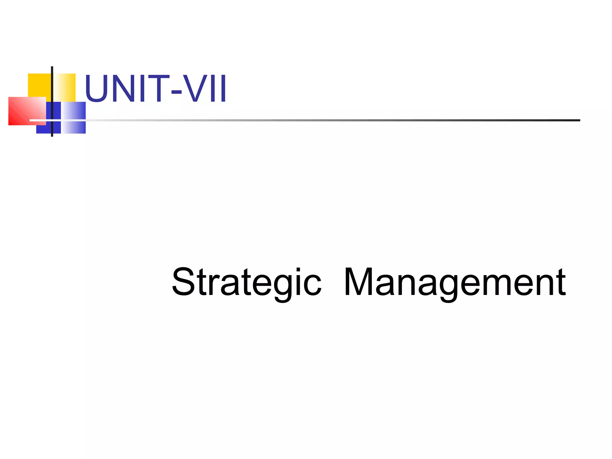 MS Unit-7 | PPT | Business Administration | Business