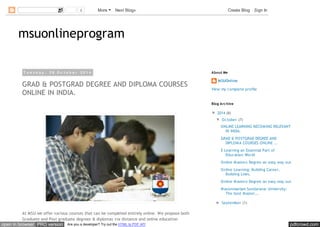 Msuonlineorg blogspot in_2014_10_grad_postgrad_degree_and_di | PDF ...