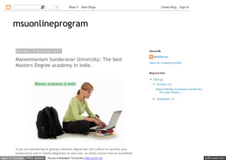 Msuonlineorg blogspot in_2014_10_manonmaniam_sundaranar_univ | PPT