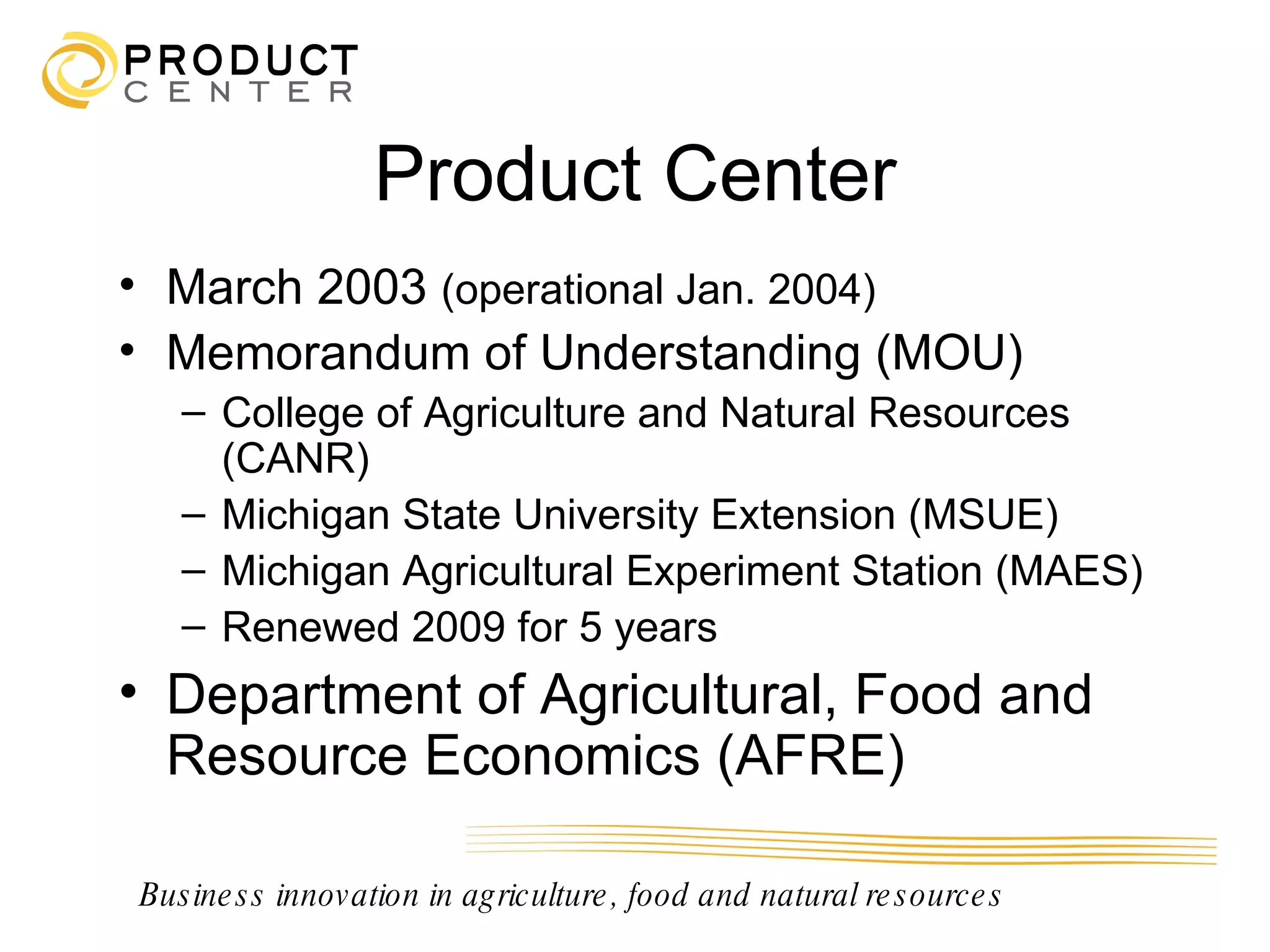 Msu Product Center Resources | PPT