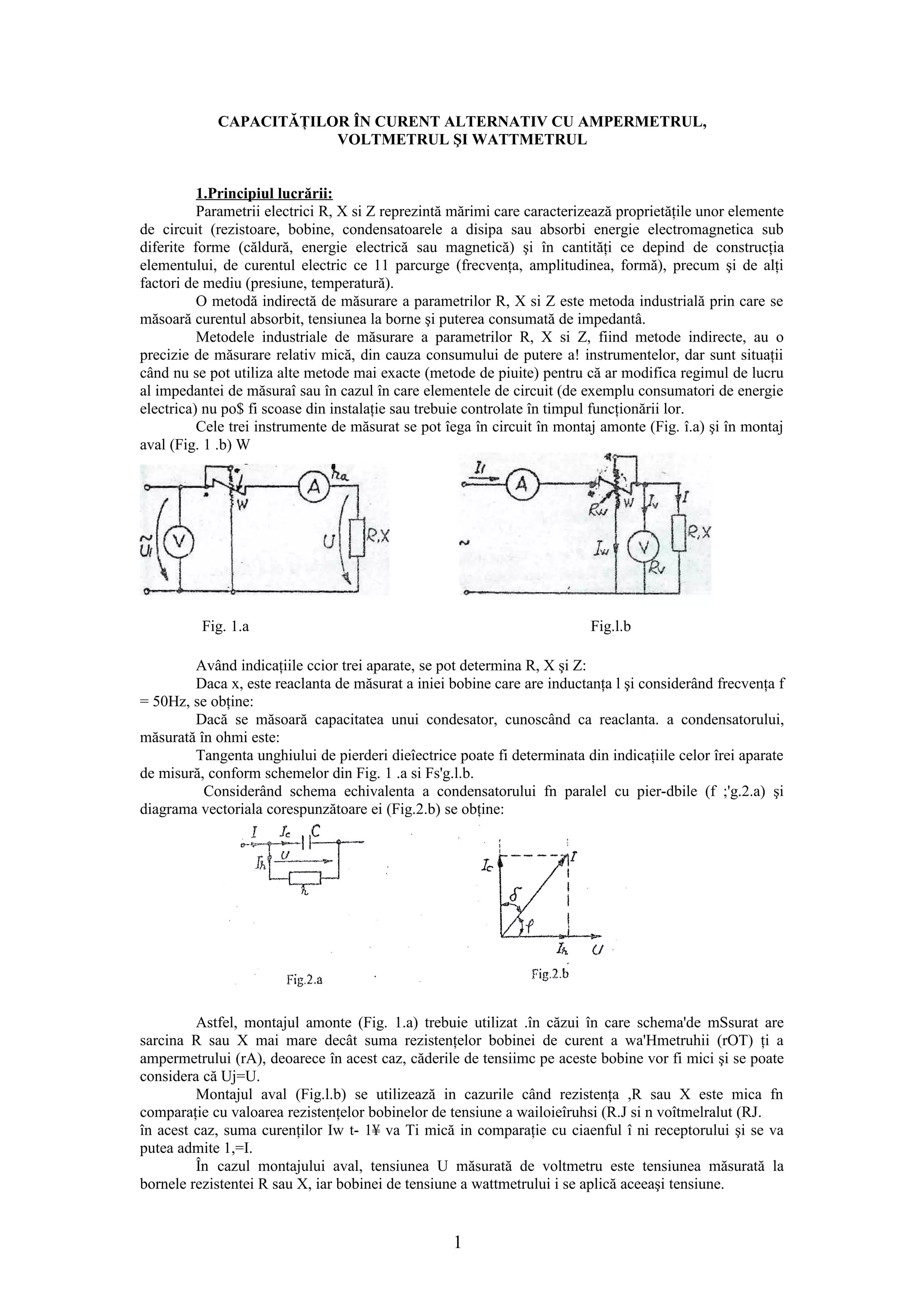Măsurări de rezistente cu puntea wheatstone | DOC