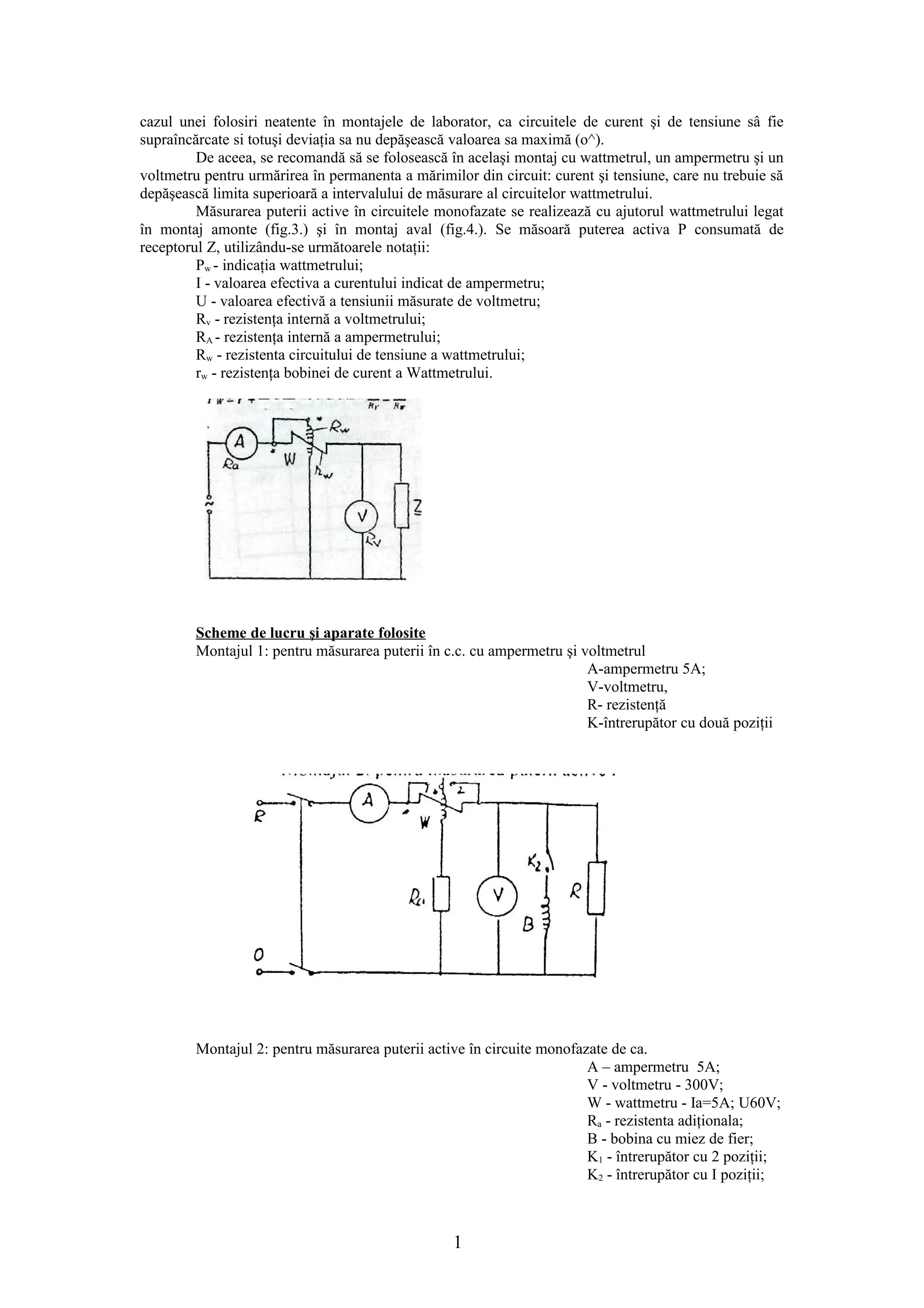 Măsurări de rezistente cu puntea wheatstone | DOC