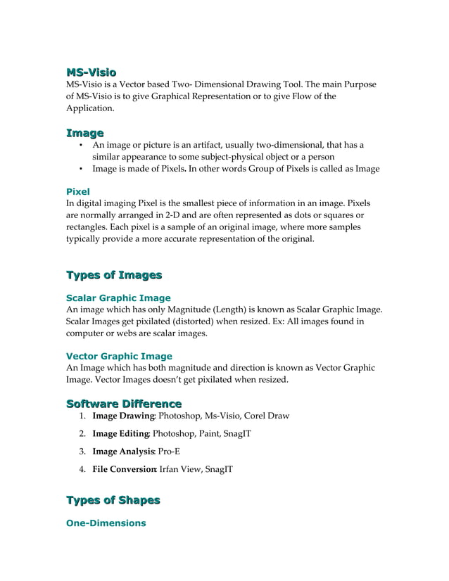 Ms Visio | DOC | Graphics Software | Computer Software and Applications