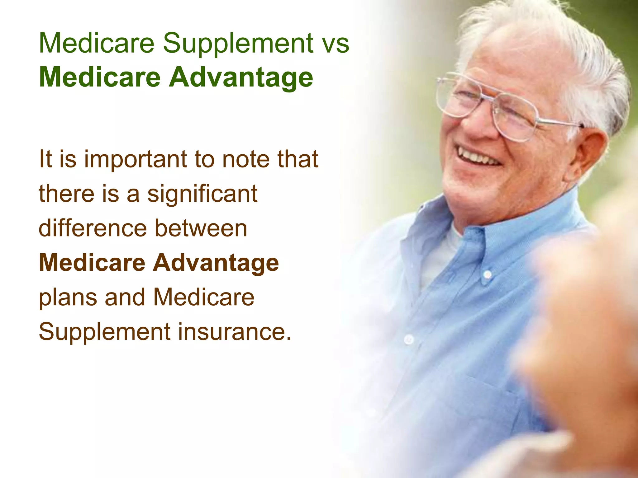 Medicare vs Medicare Advantage | PPTX