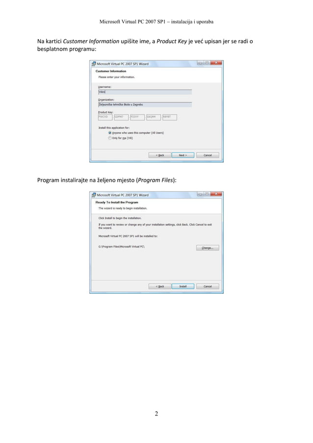 Microsoft Virtual PC 2007 SP1 | PDF