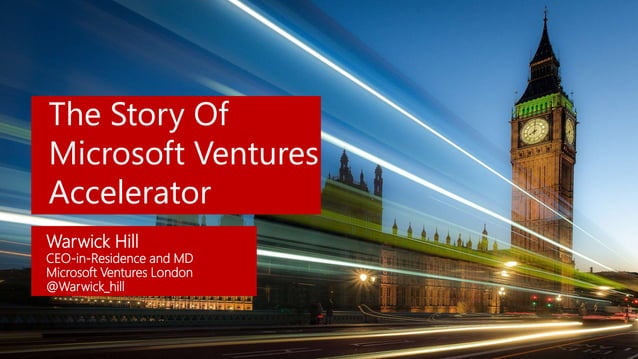 The Story of Microsoft Ventures Accelerator | PPT