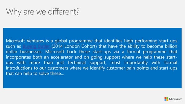 The Story of Microsoft Ventures Accelerator | PPT