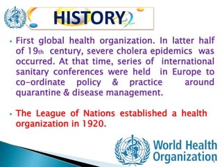 World Health Organization, Msw 2nd semester, Jomon Joseph | PPTX