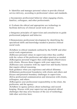 MSW Advanced Clinical Concentration -Student Learning AgreementW.docx