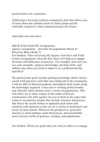 MSW Advanced Clinical Concentration -Student Learning AgreementW.docx