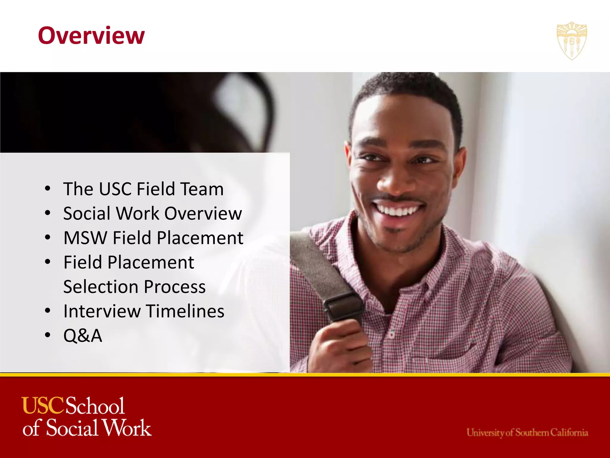 MSW@USC Field Placement Webinar | PPTX