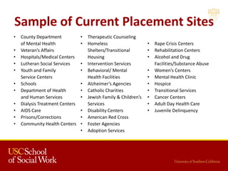 MSW@USC Field Placement Webinar | PPT