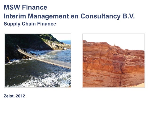 MSW Finance Company Presentation Supply Chain | PPT