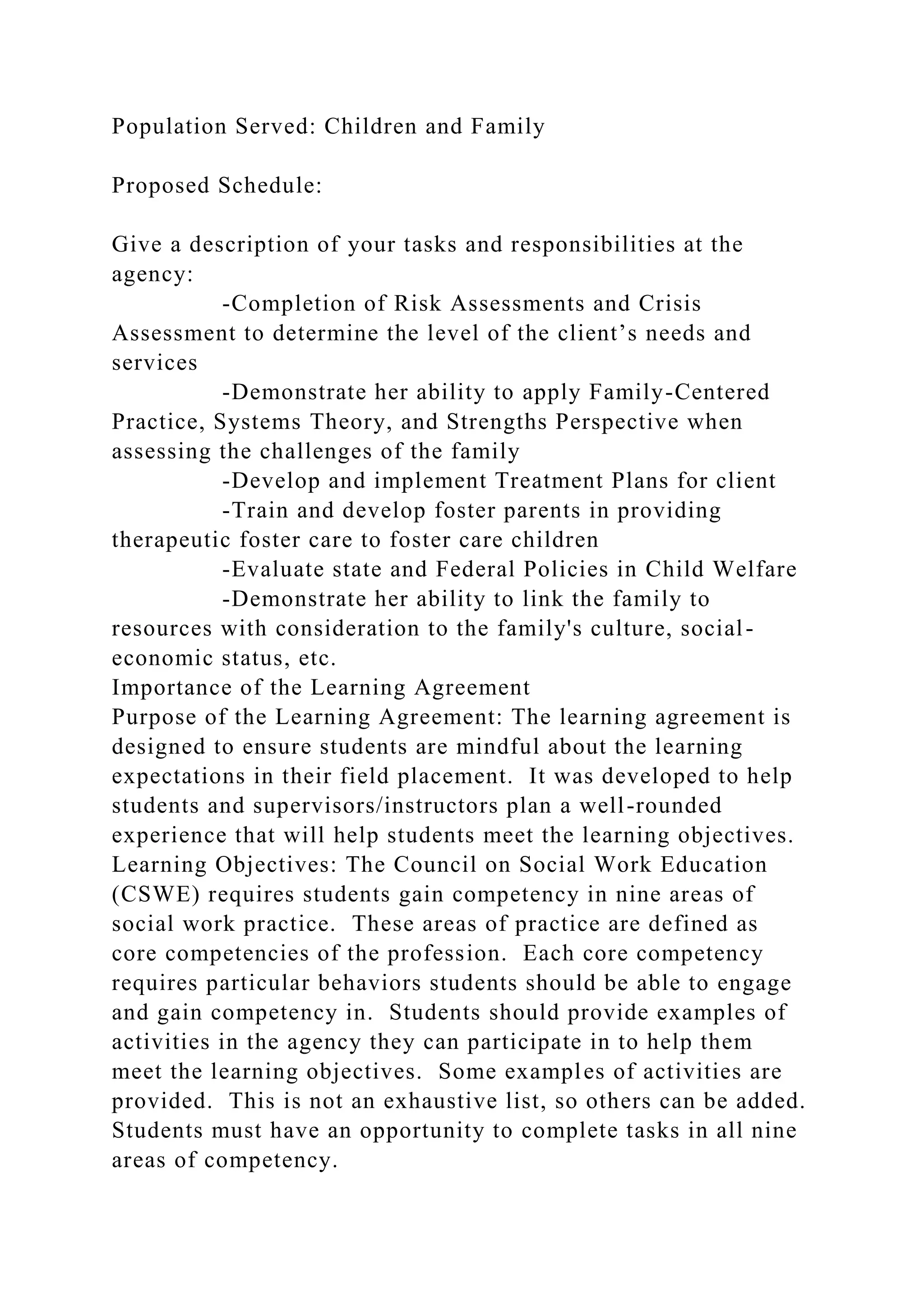 MSW Foundation Year -Student Learning AgreementWalden University.docx