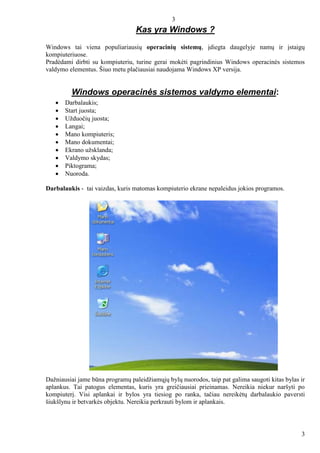 Ms windows xp_pagrindai | PDF