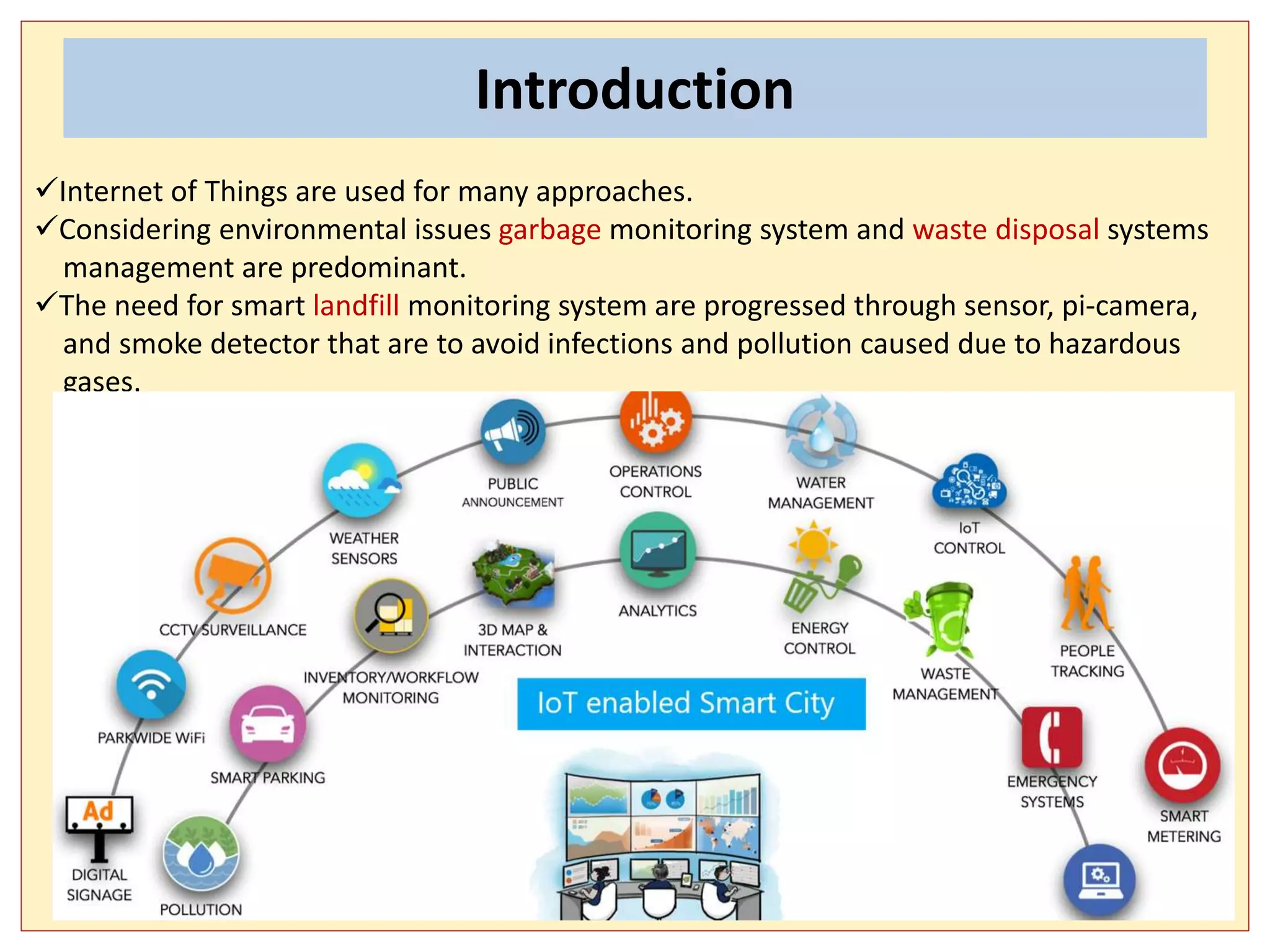 Municipal Solid Waste landfill using IoT | PPTX