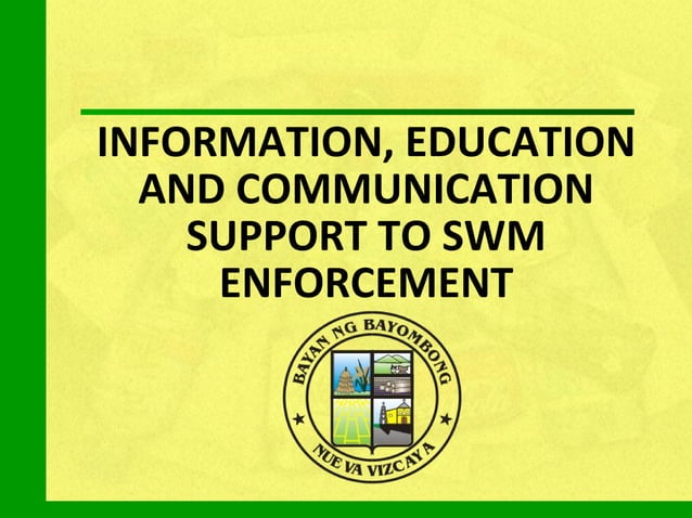 M swm iec team initiatives | PPT | Environmental Services Industry ...