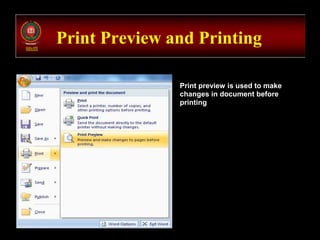 MS Word introduction document for beginners. | PPTX