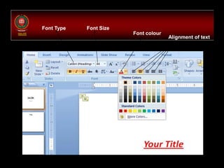 MS Word introduction document for beginners. | PPTX
