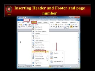 MS Word introduction document for beginners. | PPTX