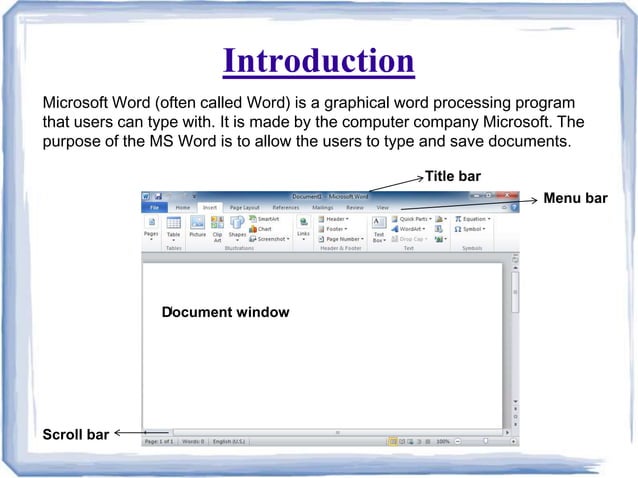 Microsoft word ppt presentation | PPTX