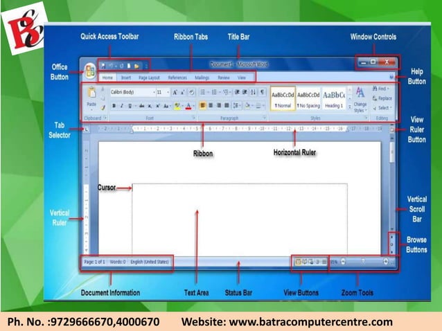 MS-Word Training in Ambala ! Batra Computer Centre | PPT