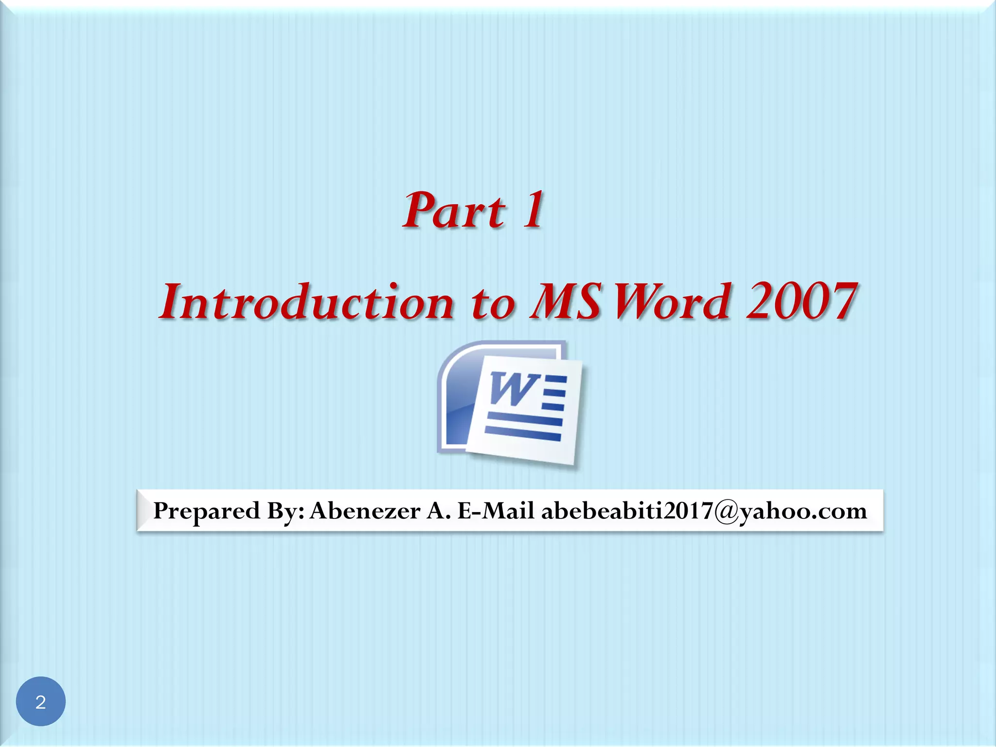 Ms word 2007 pptx | PDF